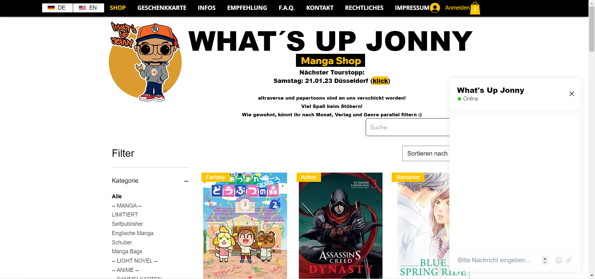 Online-Shop Interview: WHAT´S UP JONNY – Im Inneren des Pakets